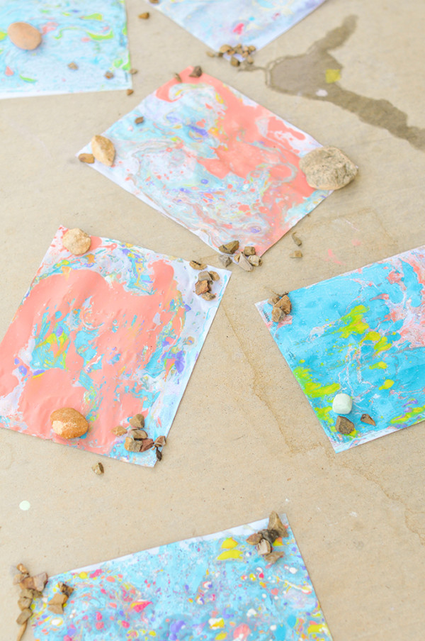 DIY \\ HOW TO MARBLE PAPER