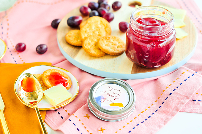#ProperPrintables \\ Painterly Printable Jam Labels